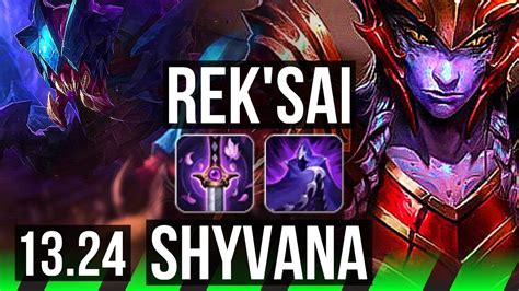 REK SAI Vs SHYVANA JNG Rank 2 Rek Sai 8 2 7 Dominating TR