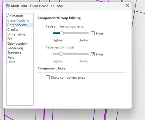 Component Group Editing Settings Not Staying SketchUp SketchUp Community