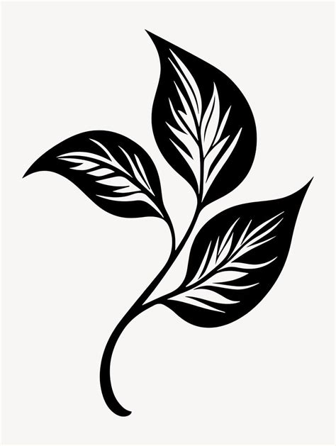Simple Leaf Border Linear Art Free Vector Rawpixel