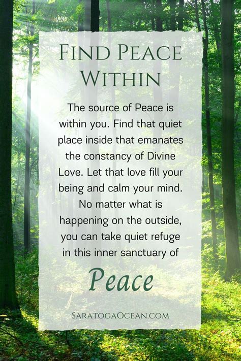 Find Peace Within Artofit
