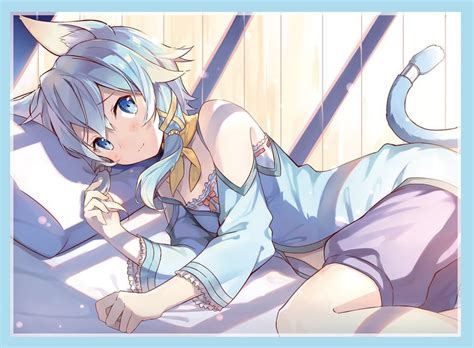 Adorable Cait Sith Girl In Bed Weekly Sinon Lxvi Swordartonline