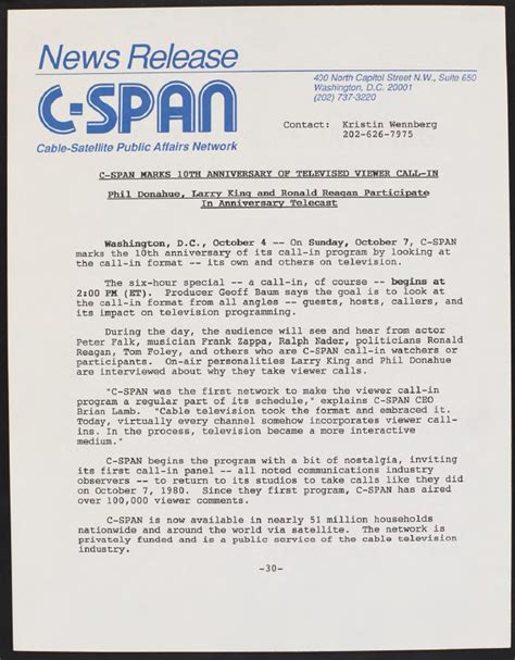 Documenting C Span The First Four Decades 1979 2015 · C Span Collections At The Mason