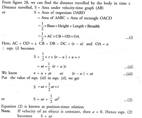 Motion Class 9 Important Questions Science Chapter 8