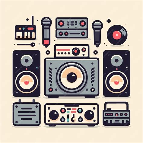 Sound System Vector Image Premium Ai Generated Vector