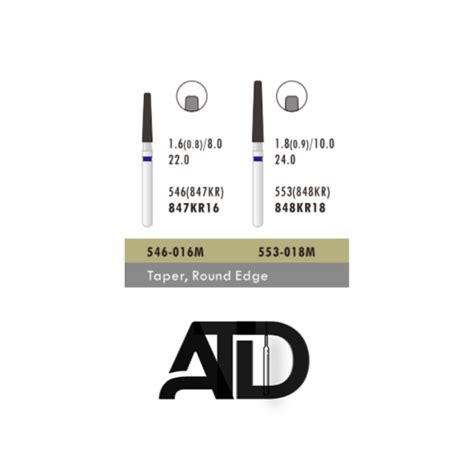 فرز الماسه دور آبی Atd Taperround Edge