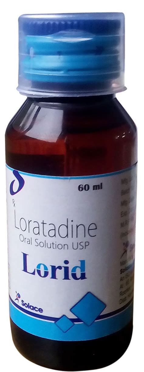Loratadine Syrup Packaging Size 60ml Rs 37 Unit Solace Biotech Ltd