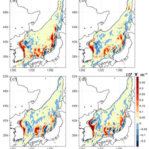Long Term 1990 2010 Seasonal Mean Meridional Eddy Heat Transport In