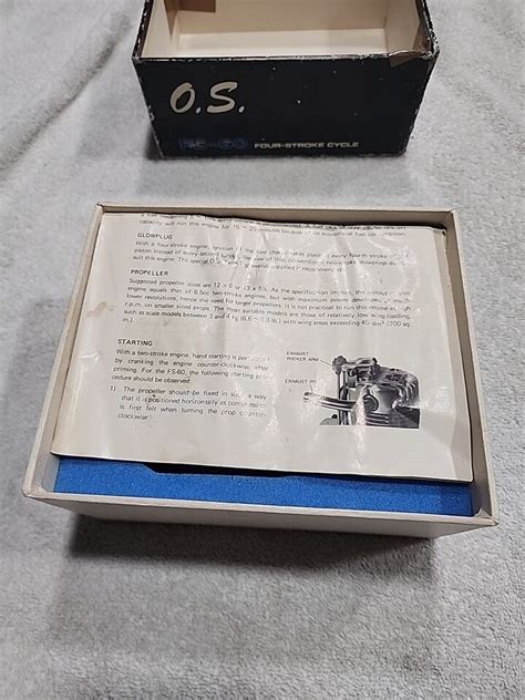 EXCELLENT VINTAGE OS FS 60 ROCKER 4 STROKE R C NITRO MODEL ENGINE