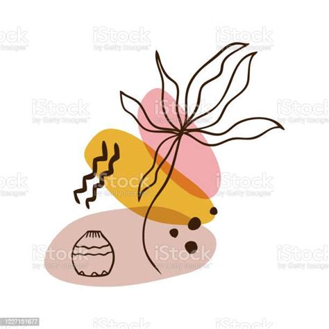 추상 꽃 예술 벡터는 배경을 떠난다 손 그리기 잎 0명에 대한 스톡 벡터 아트 및 기타 이미지 0명 꽃 나무 꽃 식물