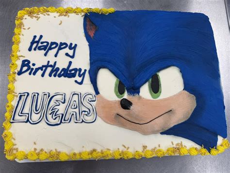 Sugarjones 🍰 Gotta Go Fast Our Sonic Inspired Sheet Cake Is Ready To Blast Through Your