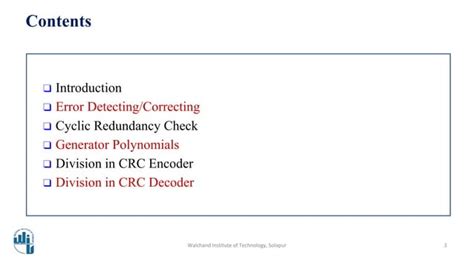 cyclic redundancy check approach for error detection pptx
