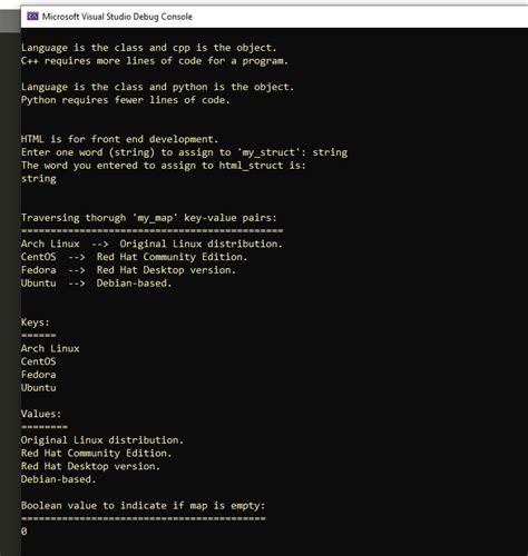 C Script Script To Learn Map Library Struct Transform A Vector Of Keys