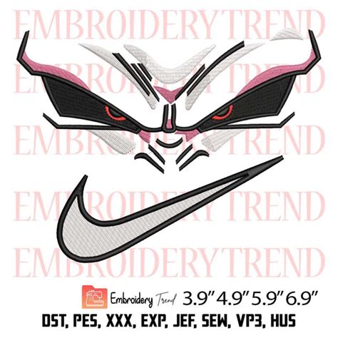 Swoosh Majin Buu Face Embroidery Design Anime Dragon Ball Embroidery Digitizing File