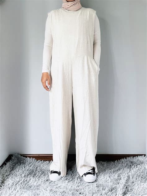 Sleeveless Jumpsuit In Beige Mairamarissa