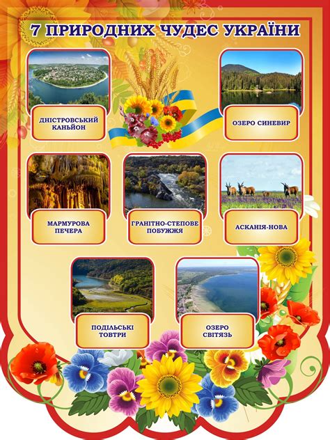 Стенд «7 природних чудес України