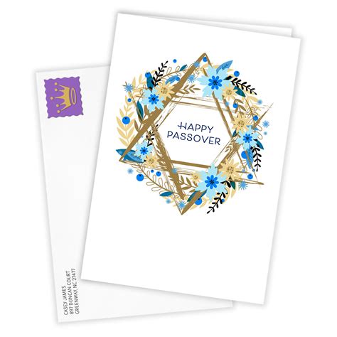 Wishing You Lifes Blessings Custom Passover Card Greeting Cards
