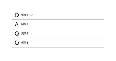 CSS アコーディオン形式のQ Aリストを設置したいjQuery不使用