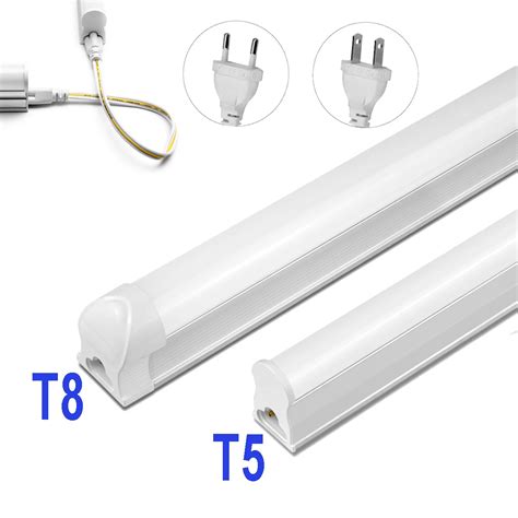 T8 T5 튜브 Led 램프 가정 장식용 Led 전구 주방 조명 Eu 미국 플러그 230v 220v 110v 1 세트 90 265v 29cm 57cm