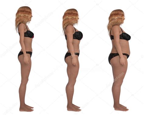 3d Render La Diversidad De La Forma Del Cuerpo Femenino Incluyendo