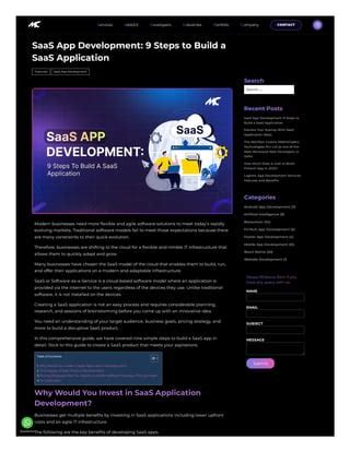 SaaS App Development 9 Steps To Build A SaaS Application PDF