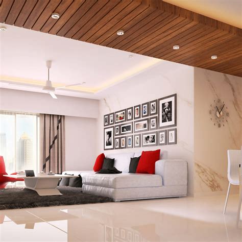 Pop Ceiling Design For Rectangular Living Room