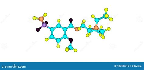 Sulpiride Antipsychotic Neuroleptic Drug Molecule Skeletal Formula