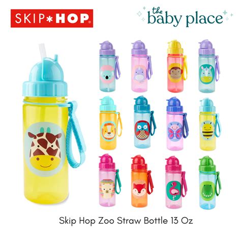 Skip Hop Zoo Pp Straw Bottle 13oz Shopee Malaysia