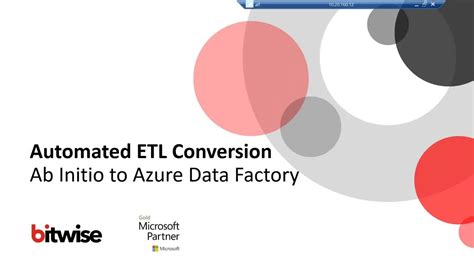 Bitwise Demo Ab Initio To Azure Data Factory Bitwise Inc Posted On