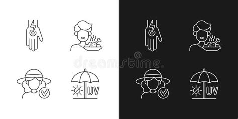 Heatstroke Symptoms And First Aid Infographic Stock Vector Illustration Of Person Emergency