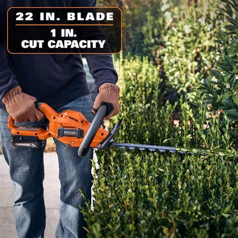 Ridgid V Brushless Cordless Battery In Hedge Trimmer Tool Only R B Ethpick