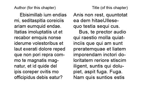 Book Layout Formatting Ideas Running Heads And Feet KD Did It