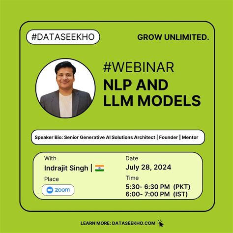 Muhammad Anwar Ul Mustafa On Linkedin 📢 Data Seekho Webinar 05 Overview Topic Dive Into