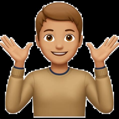 A Person With The Arms Opened Emoji Ai Emoji Generator