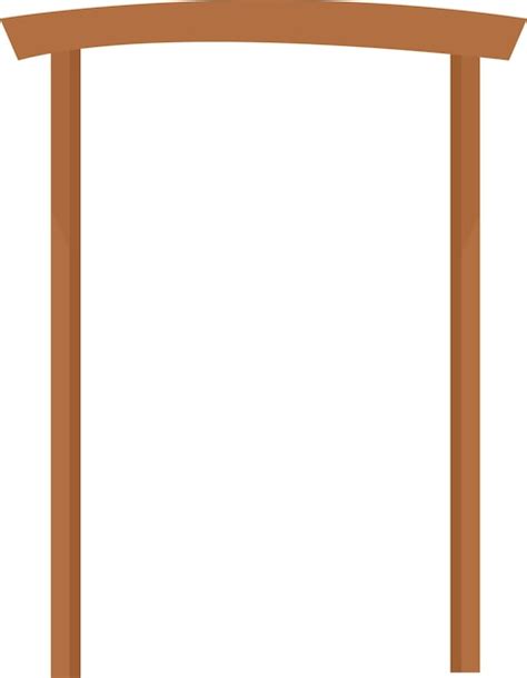 Premium Vector Wooden Arch Structure