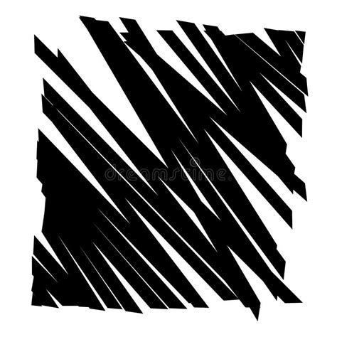 Slit Slash Fracture Texture Effect Element Stock Vector
