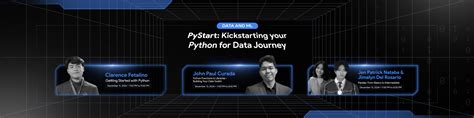 See Kickstarting Your Python For Data Journey Session 2 Python