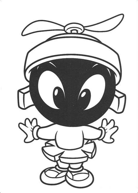 Dibujos De Marvin El Marciano 9 Para Colorear Para Colorear Pintar E