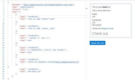 Visualizer Markdown Lists Are Not Rendered · Issue 1910 · Microsoftadaptivecards · Github