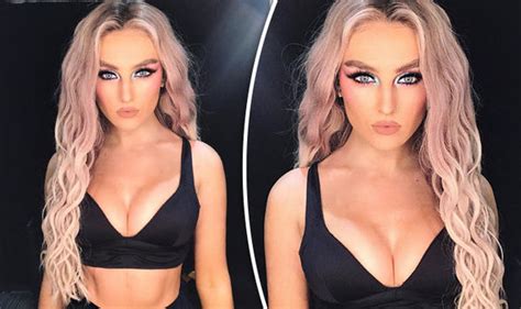 Little Mixs Perrie Edwards Flaunts Serious Cleavage In Sultry