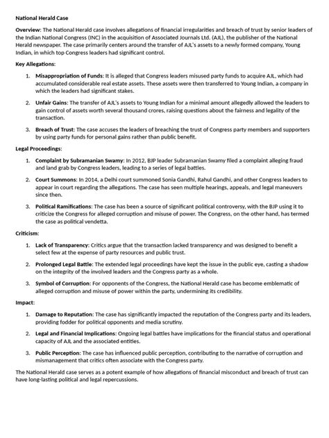 National Herald Case Pdf