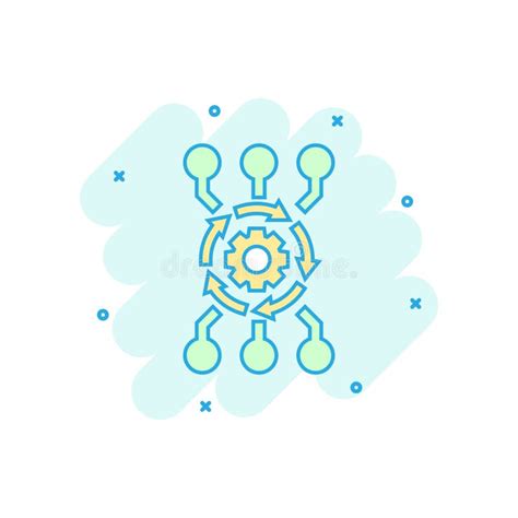 Vector O ícone Do Software Do Api Do Algoritmo Dos Desenhos Animados No