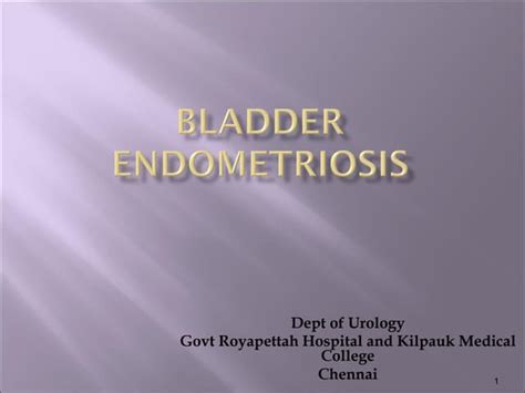 Uro Gynaecology Bladder Endometriosis Pdf
