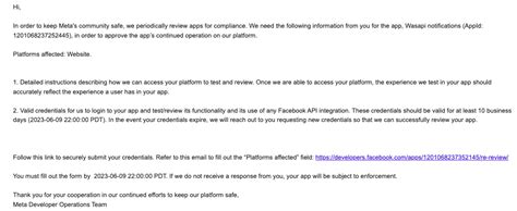 Solicitud verificación APP Meta Issue 79 Vinix Code Dev curso api