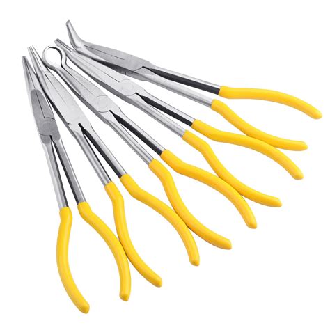 5 Packs 11 Inch Long Needle Nose Pliers Set Long Reach Pliers