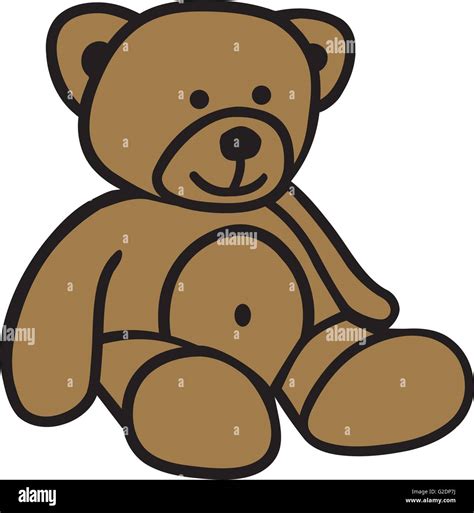 Cute Comic Teddy Bear Stock Vector Image And Art Alamy
