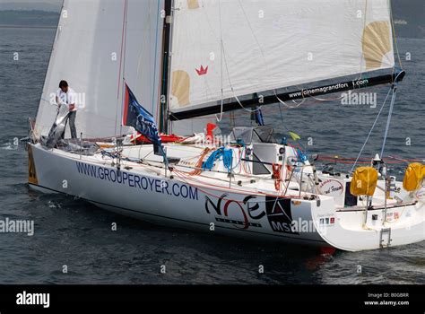 Class 40 Racing Yacht Skippered By Louis Duc At The Start Of The 2008