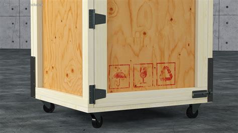 Tall Reusable Wooden Shipping Crate 3d Model 29 3ds Blend C4d