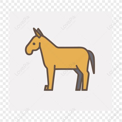 흰색 바탕에 당나귀 아이콘 벡터 욱스 스케치 우수이 Png 일러스트 무료 다운로드 Lovepik