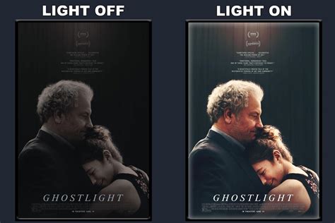 Led Light Up Ghostlight Movie Poster Backlit Film Display Theater Light