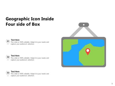 Geographic Icon Location Pointer Navigation Circle Document Presentation Graphics